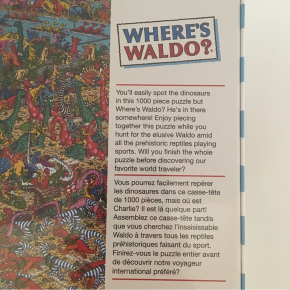 Aquarius | Games | New 00 Pc Puzzle Wheres Waldo Dinosaur Theme Hide ...